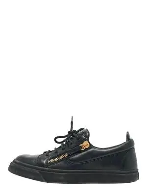 GIUSEPPE ZANOTTI Leather Sneakers - Black