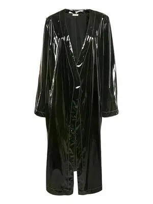Attico Open-front Coat - Black