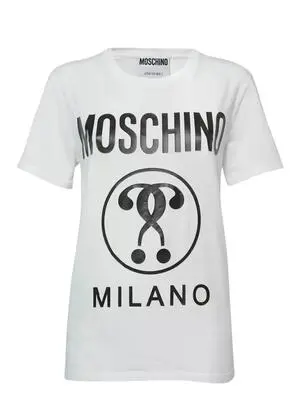 Moschino Cotton Crew Neck T-shirt - White