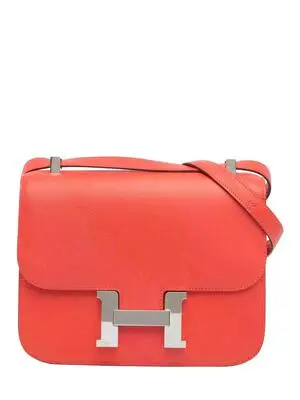 Hermès 2011 Epsom Constance 24 Crossbody Bag - Orange