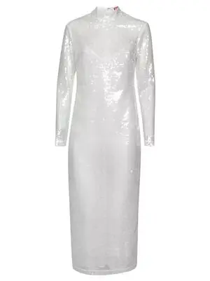 Staud Sequinned Dress - White