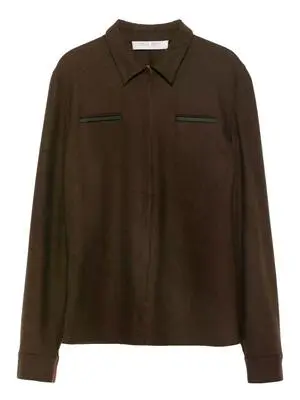 Miu Miu 1990s Long Sleeve Shirt - Brown