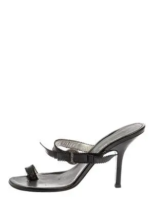 Roberto Cavalli 100mm Toe-ring Sandals - Black