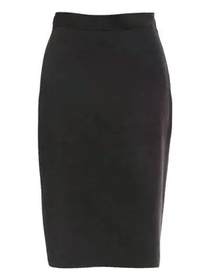 VERSACE Wool-Silk Blend Midi Skirt
