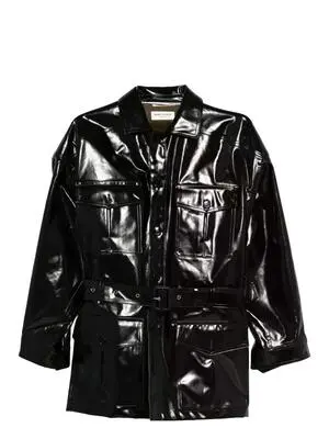 Saint Laurent Saharienne Jacket - Black