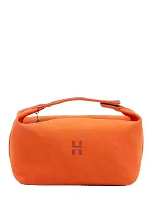 Hermès Pre-owned Canvas Bride A Brac Case Vanity Bag - Red
