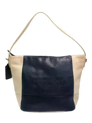 COACH® Leather Panelled Shoulder Bag - Blue