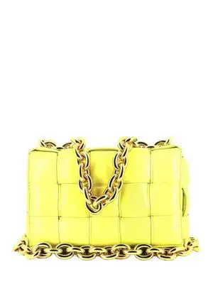 Bottega Veneta The Chain Cassette Shoulder Bag - Yellow