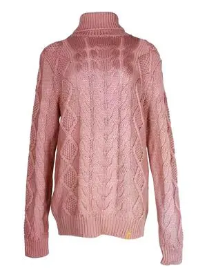 TOD'S Cable-knit Turtleneck Sweater - Pink
