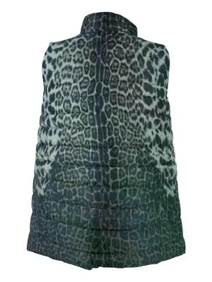 Bogner Leopard Print Quilted Vest - Grey