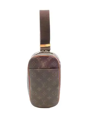 LOUIS VUITTON 2001 Ganju Monogram Cross Body Bag - Brown