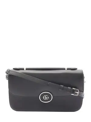 Gucci 2010s Petit Gg Shoulder Bag - Black