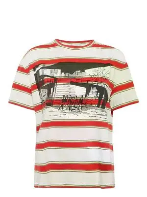 Stella McCartney Striped Graphic T-shirt - White