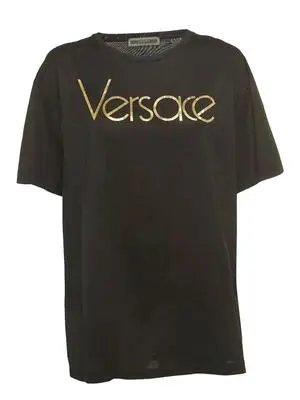Versace Logo-print T-shirt - Black