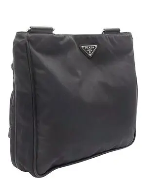 Prada 2000s Re-nylon Shoulder Bag - Black