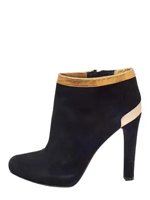 Fendi 120mm Suede Ankle Boots - Black