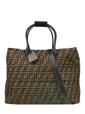 Fendi 1990-2000s Zucca Pattern Tote Bag - Black