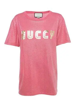 Gucci Logo-print T-shirt - Pink