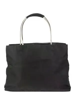 Prada 2010s Triangle-logo Tote Bag - Black