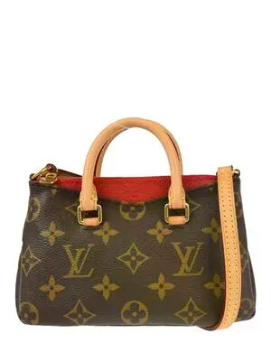 LOUIS VUITTON 2015 Nano Pallas Crossbody Bag - Brown