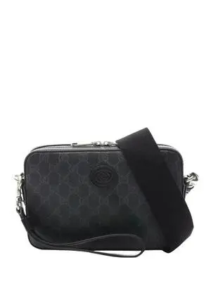 Gucci Gg Supreme Shoulder Bag - Black