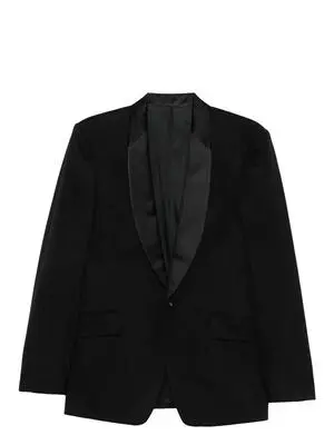 Miu Miu 2010s Patterned-jacquard Blazer - Black