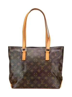LOUIS VUITTON 2004 Monogram Cabas Piano Tote Bag - Brown