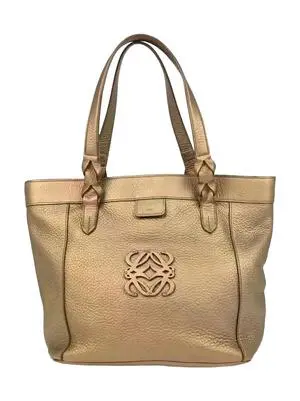 Loewe 2010s Leather Tote Bag - Gold