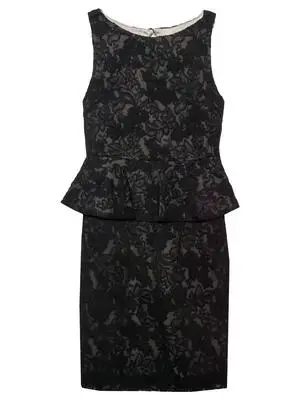Alice + Olivia Josephine Peplum Dress - Black
