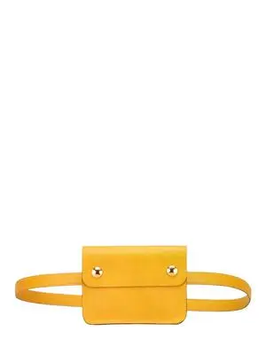 Hermès 1997 Courchevel Pochette Belt Bag - Yellow