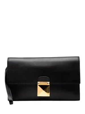 Valentino Garavani Rockstud Wristlet Clutch Bag - Black