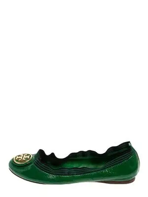 Tory Burch Leather Ballet Flats - Green