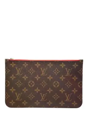 LOUIS VUITTON 2010-2025 Monogram Neverfull Pouch - Brown
