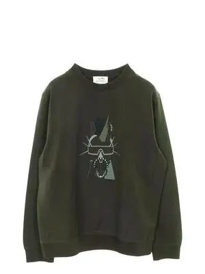 Hermès Graphic Print Sweatshirt - Black