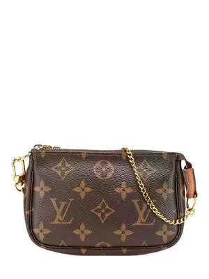 LOUIS VUITTON 2020 Monogram Mini Pochette Accessoires Handbag - Brown