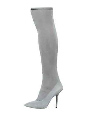 Vetements Thigh-high Heeled Boots - Grey