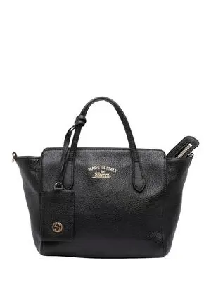 Gucci Mini Leather Swing Satchel - Black