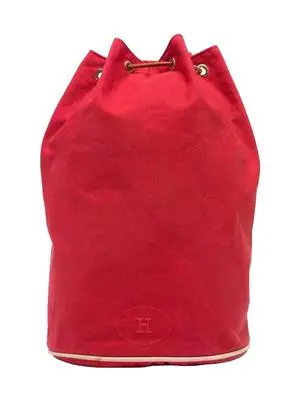 Hermès 1990 Matelot-marin Cotton Backpack - Red
