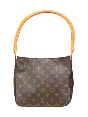 LOUIS VUITTON 2001 Monogram Looping Mm Shoulder Bag - Brown