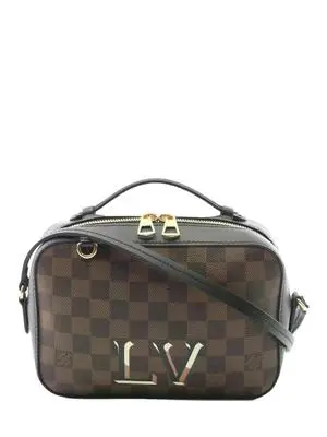 LOUIS VUITTON 2019 Damier Ebene Santa Monica Satchel - Brown