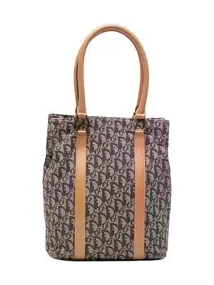 Dior 2002 Diorissimo Trotter Canvas Tote Bag - Brown