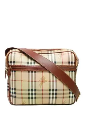 Burberry Haymarket Check Shoulder Bag - Neutrals