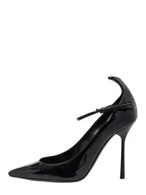 Saint Laurent 95mm Leather Heeled Pumps - Black