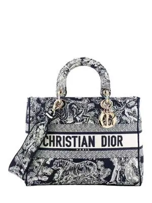 Dior Lady D-lite Large Tote Bag - Blue