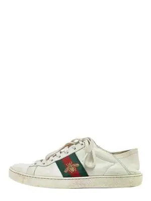 Gucci Embroidered Low-top Sneakers - White