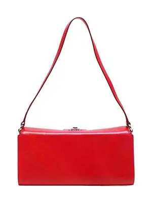 FERRAGAMO 1990-2000s Gancini Shoulder Bag - Red
