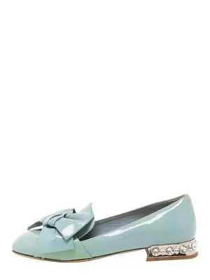 Miu Miu Bow-detailed Pumps - Blue