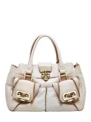 Celine 2010s Leather Tote Bag - Neutrals