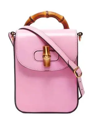 Gucci 2000s Bamboo Shoulder Bag - Pink