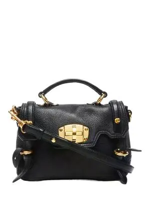 Miu Miu 2004 Leather Two-way Handbag - Black
